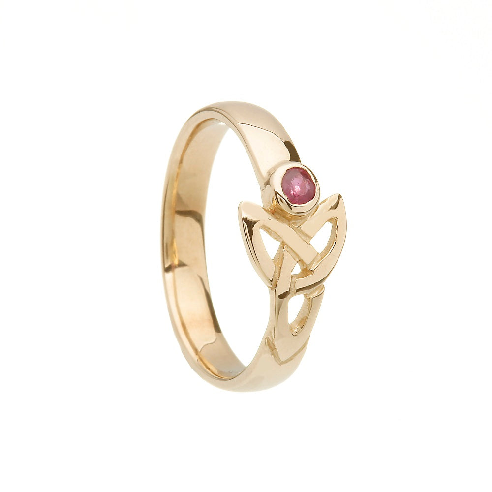 Celtic Ring With Ruby – John Weldon Jewellers